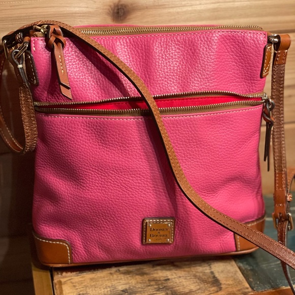 Dooney & Bourke | Bags | Dooney Burke Barbie Pink Crossbody Bright Red ...